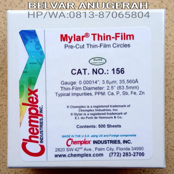 Jual CHEMPLEX CAT.NO.156 MYLAR THIN FILM - Kab. Bogor - BELVAR ANUGERAH | Tokopedia