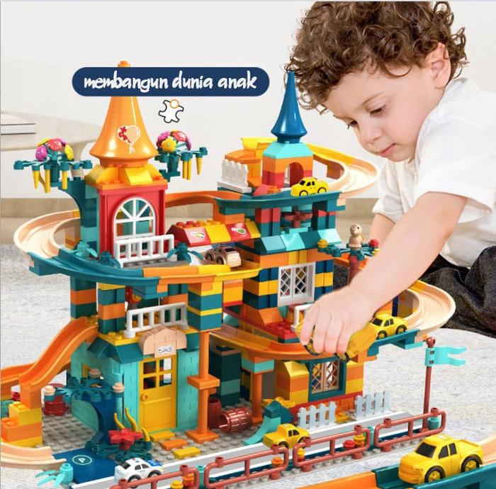 Promo Mainan Edukasi Anak Car Track Building Blocks 512pcs - Jakarta ...