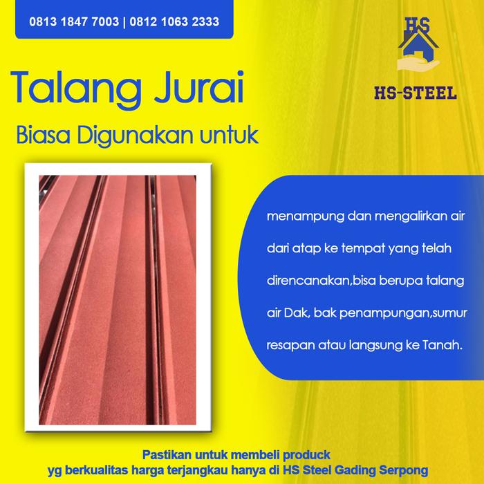 Jual Talang juray / Nok Spandek Pasir 0.30 Panjang 3m - Kota Tangerang ...