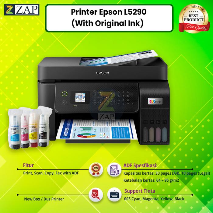 Jual Printer Epson EcoTank L5290 A4 Wi-Fi AIO Ink Tank Printer with ADF ...