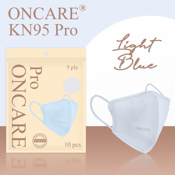 Jual Masker KN95 Oncare Pro Colorful - PREMIUM SERIES - Light Blue ...