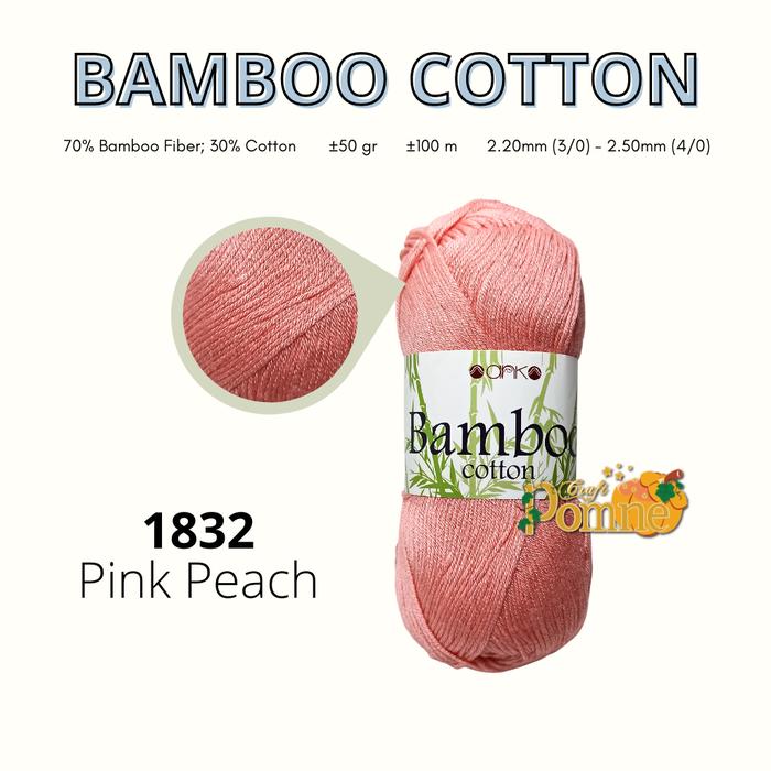 Jual Benang Bamboo / Bamboo Yarn Blue - 1832 Pink Peach - Jakarta Barat ...