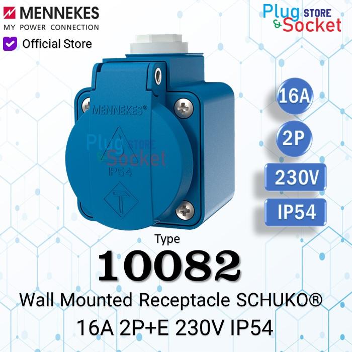 Jual Mennekes 10082 Wall Mounted Receptacle SCHUKO 16A 2P+E 230V IP44 ...