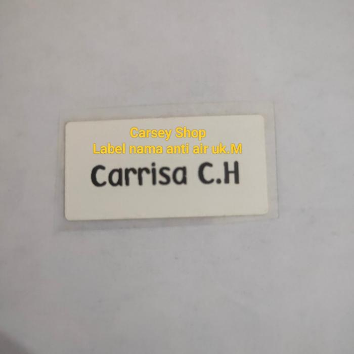 Jual Label Nama untuk media kain dapat di tempel di topi, baju, dasi ...