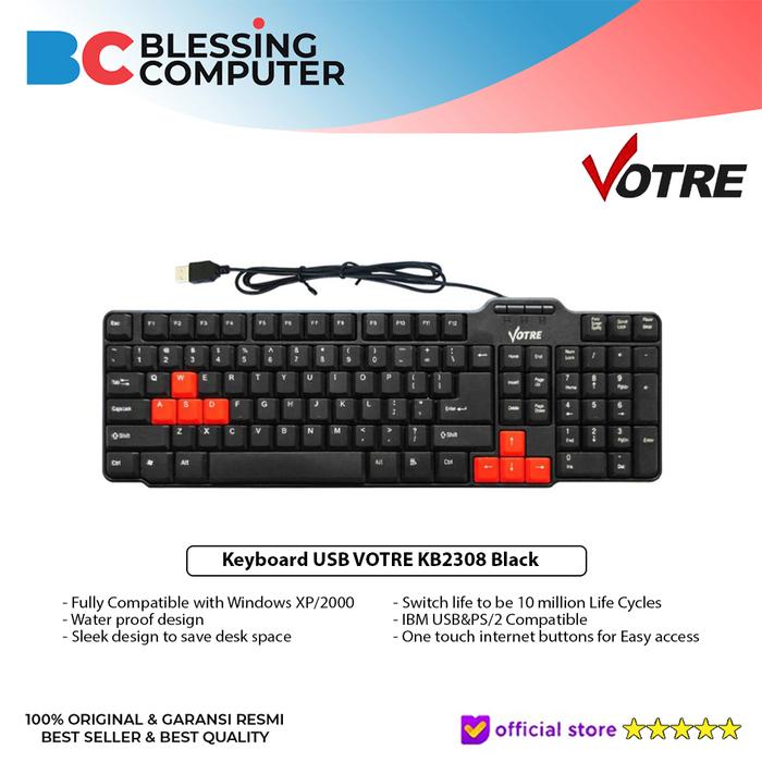 Jual Keyboard USB VOTRE KB2308 Black - Kota Denpasar - Blessing ...