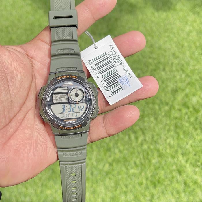 Jual JAM TANGAN DIGITAL CASIO ORIGINAL AE 1000W 3AV 10 TAHUN BATERAI ...