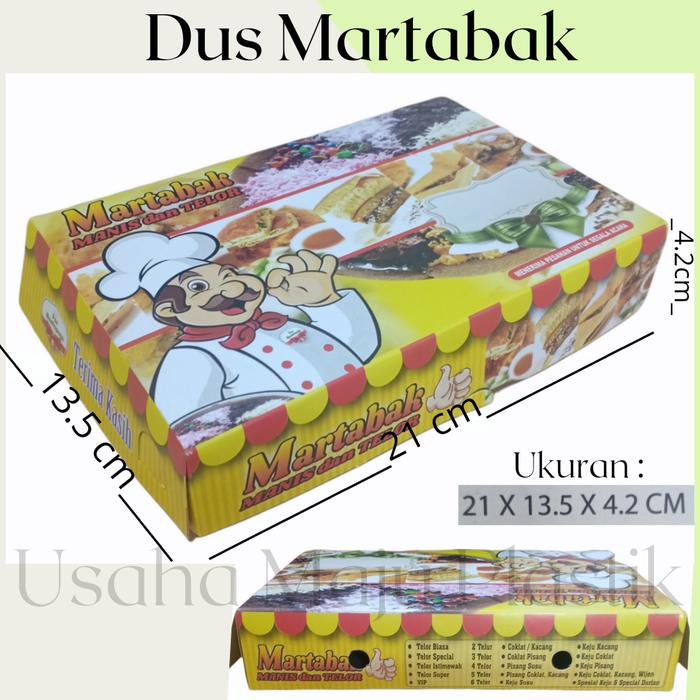 Jual 100lembar Dus Kotak Martabak uk 21*13,5*4,2 Box Kardus - Jakarta ...