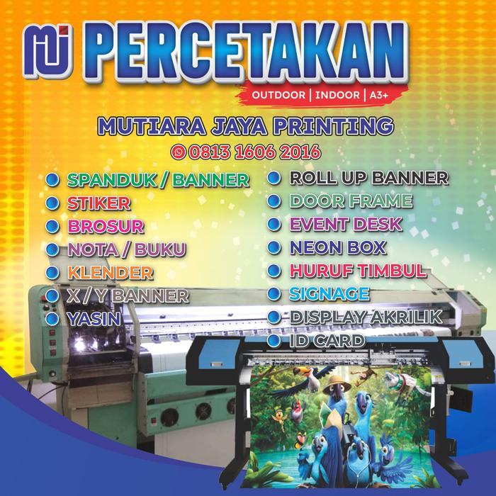 Jual Cetak Spanduk Cetak Banner GRATIS DESAIN - Kab. Bekasi - Mutiara ...