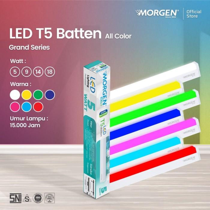 Jual Morgen Lampu TL LED T5 9W 9 W 9 Watt Panjang 60Cm Batten MG-GT5A09 ...