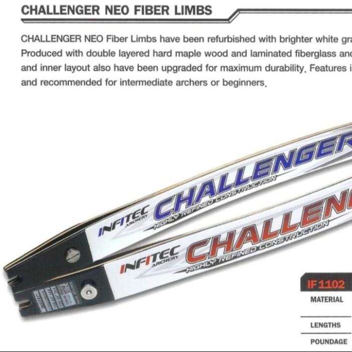 Jual INFITEC CHALLENGER LIMBS - ILF Recurve Bow Limbs - Limb Busur ...