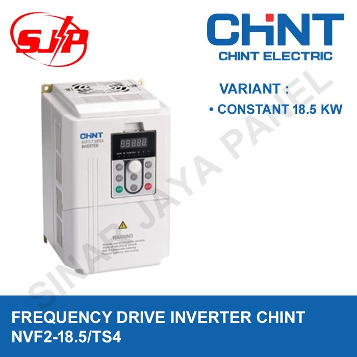 Jual FREQUENCY DRIVE INVERTER CHINT VFD NVF2-18.5/TS4 CONSTANT 18KW ...