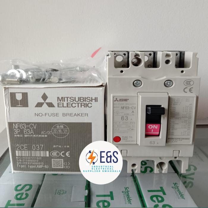 Jual MCCB Breaker Mitsubishi NF63-CV 3Pole 32A 40A 50A 63A / NF63CV - 50A - Jakarta Barat ...