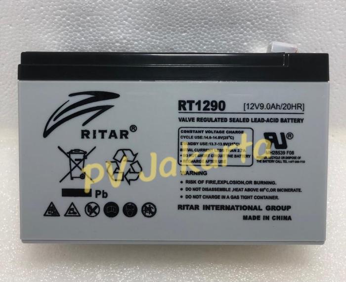 Jual Aki Baterai Ritar Power RT1290 VRLA 12V9Ah High Quality - 9Ah APC ...