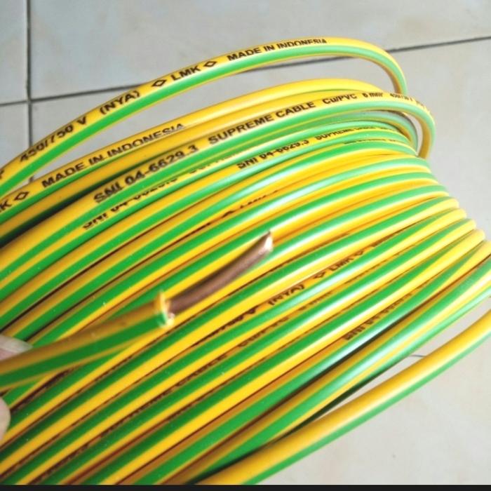 Jual Kabel Listrik TUNGGAL GROUNDING SUPREME NYA 4MM Nya 4mm 1x4mm ...