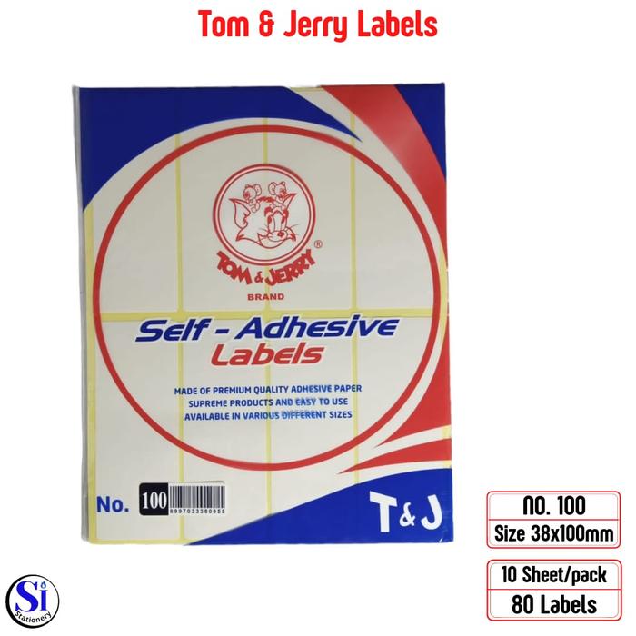 Jual Tom & Jerry Label Undangan/Label Nama No.100,101,103,121,124,127 ...
