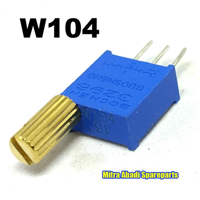 Jual Potentiometer POTENSIOMETER Trimmer Multiturn 0.5W 3296 KNOB BESAR ...