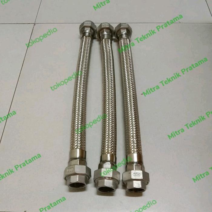 Jual Selang Flexible Hose Watermur Stainless 1/2 inchi X 60cm ( 1/2 ...