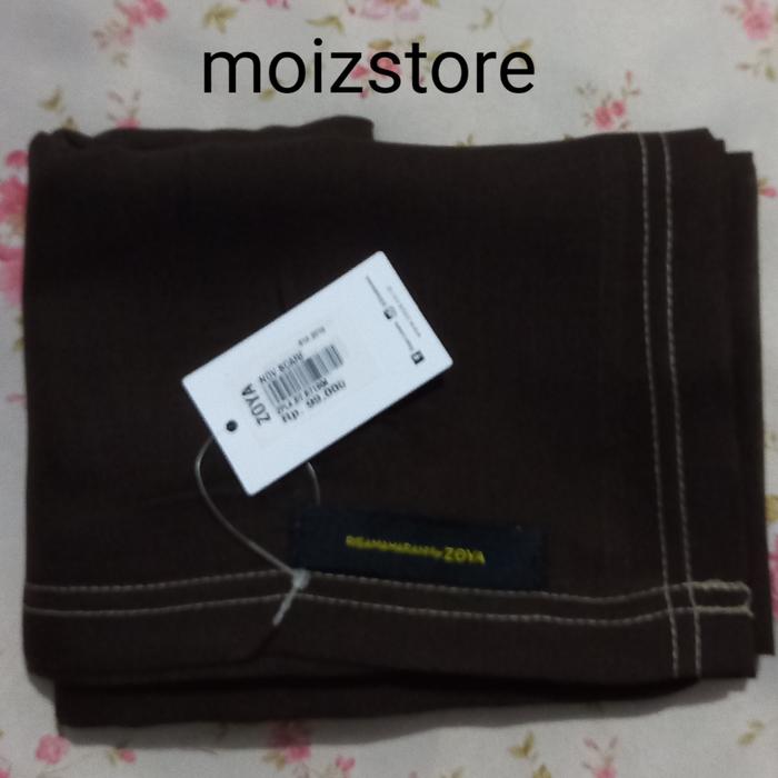 Jual Zoya Hijab Jilbab Segiempat Polos Nov Mail Scarf Risamaharani For ...