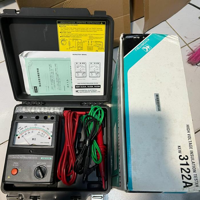 Jual kyoritsu 3122A Analog Insulation Tester 5kv Megger Manual Jarum ...