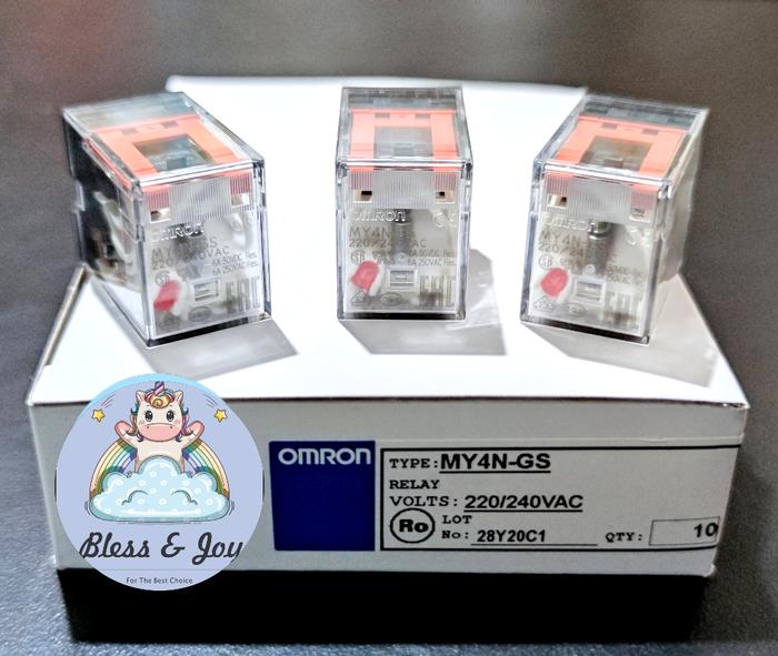 Jual Relay MY4N-GS Omron (ASLI) 220VAC / Omron MY4NGS 220VAC (100% ORIGINAL - Jakarta Barat ...