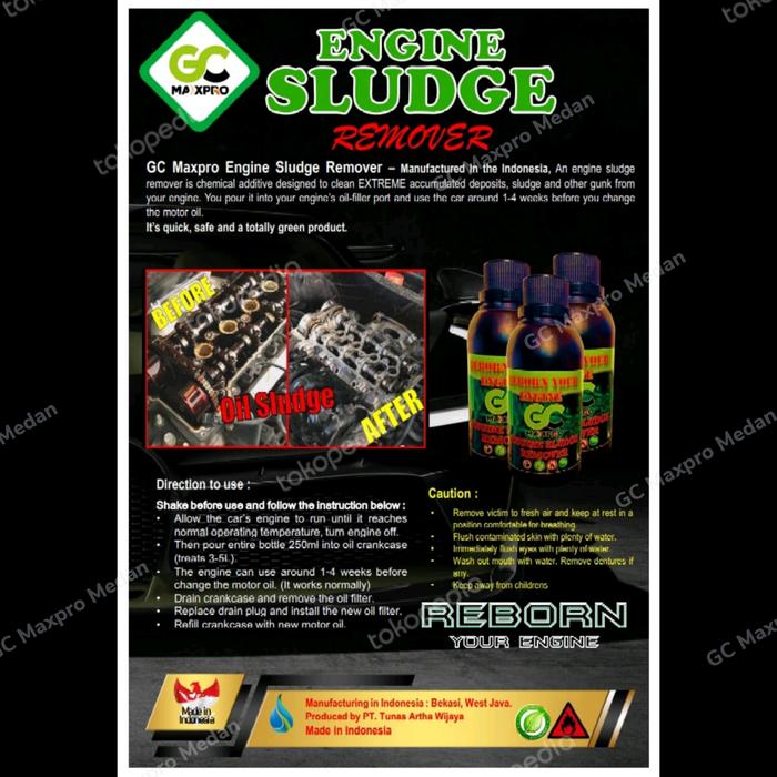 Jual Sludge Remover GC Maxpro Engine Sludge Remover 250ml - Kota Medan ...