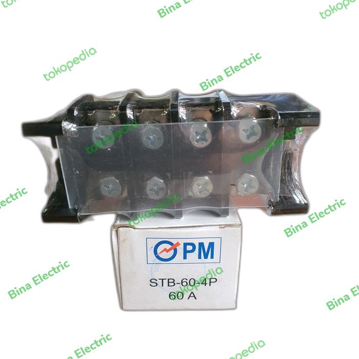 Jual Terminal Block PM STB-60-4P 4P 60A / Terminal 4 Pole 60 Ampere - Jakarta Pusat - Bina ...
