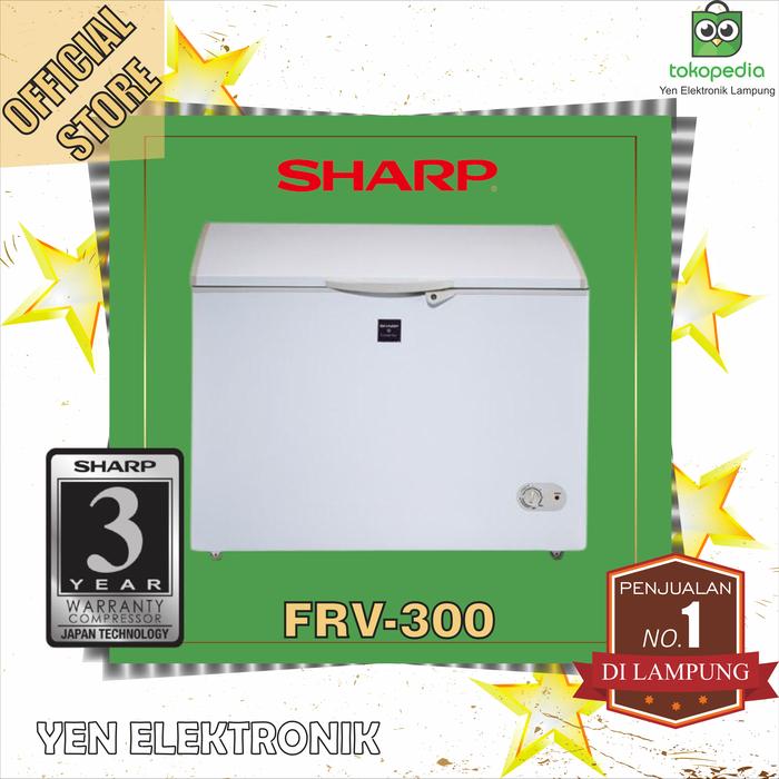 Jual Chest Freezer Sharp FRV 300 Box Freezer 300 Liter Garansi Resmi ...