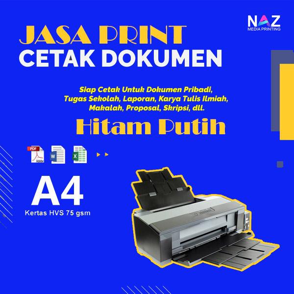 Jual JASA PRINT / CETAK KERTAS HVS A4, F4 PRINT HVS A4,F4 MURAH HITAM ...