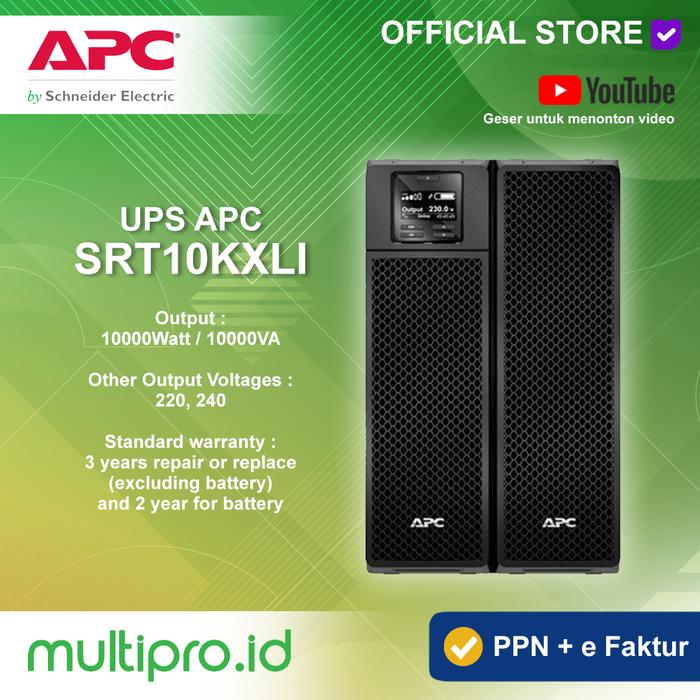 Promo UPS APC SRT10KXLI 10kW 10kVA Input 230V UPS 10kva UPS 10 kva ...