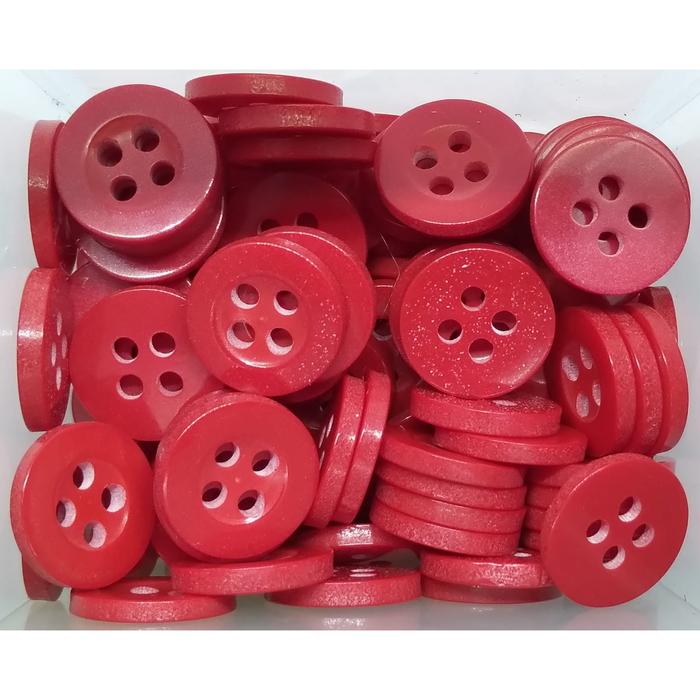 Jual [20 biji] Kancing baju / kancing kemeja / kancing lubang 4 bagian ...