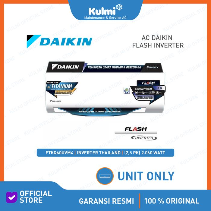 Jual AC DAIKIN FTKQ-60 2,5 AC DAIKIN 2,5PK FTKQ 60 Flash Inverter Unit ...