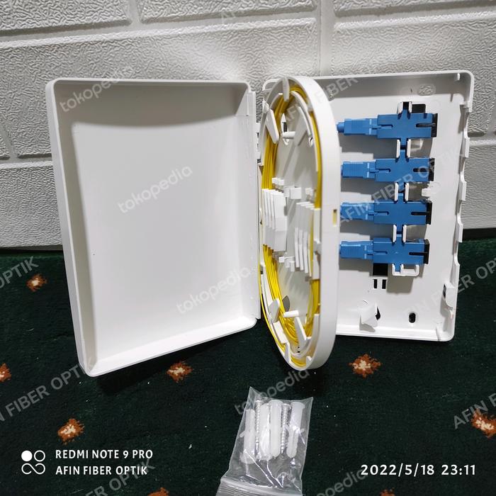 Jual Roset 4 c lengkap pigtail dan adapter sc - upc - Jakarta Barat ...