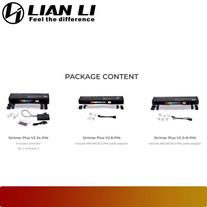 Jual Lian Li Strimer Plus V2 | Addressable Rgb Extension Cables - 8-pin ...