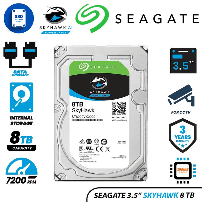Promo Seagate Skyhawk 8TB with Artificial Intelligence - 5 Years ...