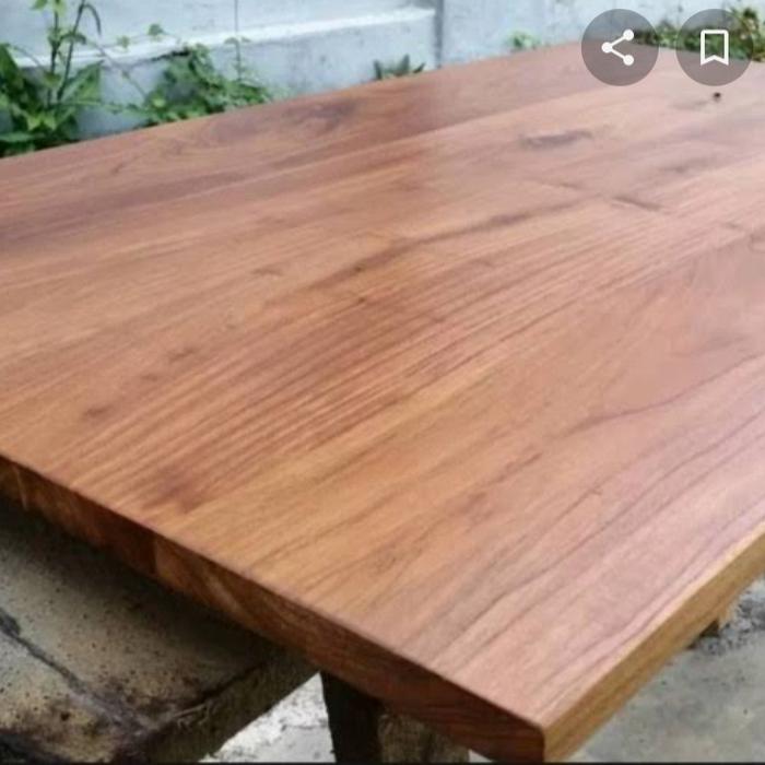 Jual top table kayu mahoni natural wood - Kab. Lebak - MULTI_KAYU ...