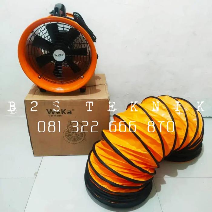 Jual WEKA Kipas Ventilator Portable Blower 12 inch Plus Selang 10 Meter ...