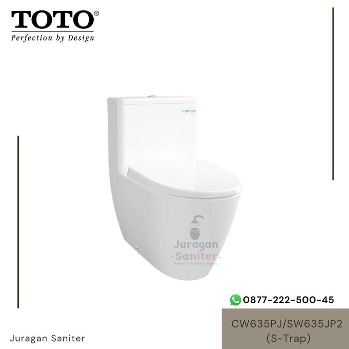 Jual Toto CW635PJ/SW635JP2 (S-Trap) Kloset Duduk Pembuangan Lantai ...