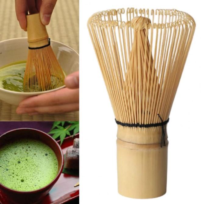 Jual Pengaduk Bubuk Matcha Green Tea Powder Stirer Bamboo Whisk Kocokan ...