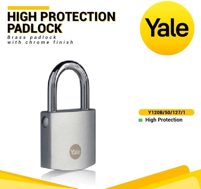 Jual Yale Gembok Y120B-50-127-1 High Protection Padlock Solid Brass ...