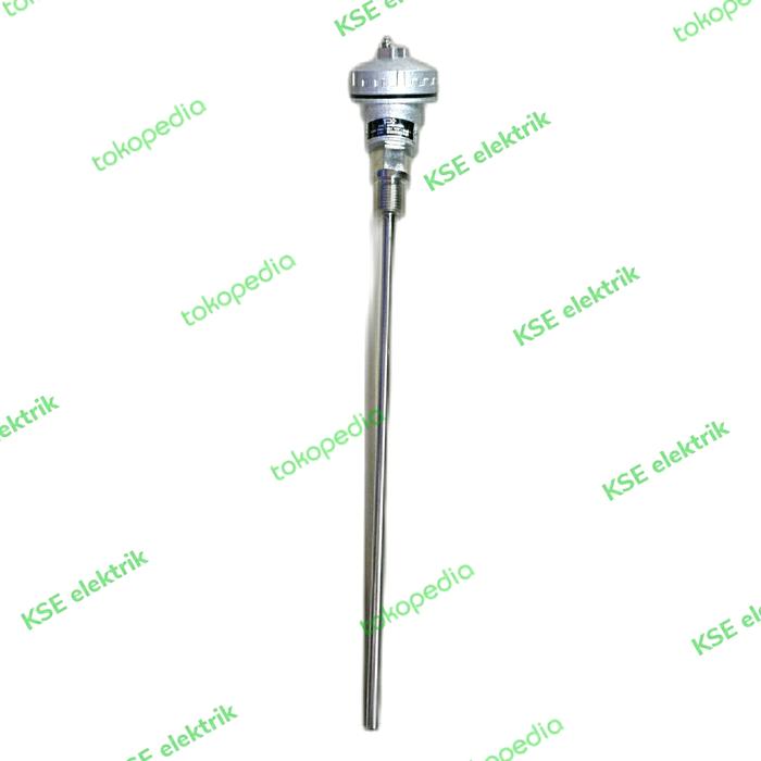 Jual sensor panas type K pjg pipa 300mm diameter 8mm drat 1/2 inch pvc ...