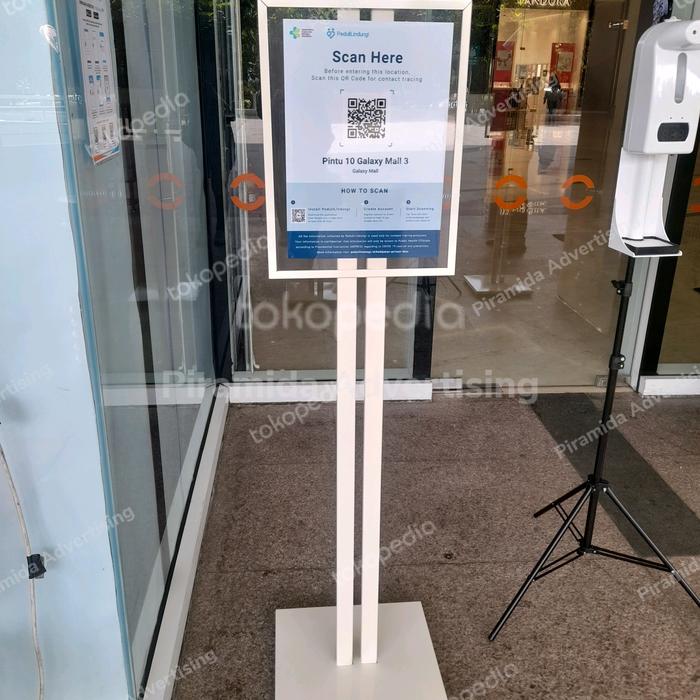 Jual custom isi papan display standing sign board pintu - Kota Surabaya ...