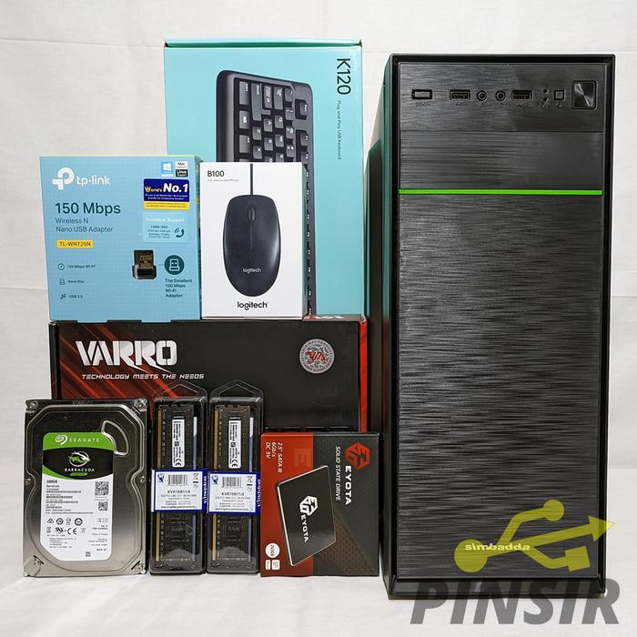 Jual CPU PC Rakitan Intel Core i7 RAM 16GB SSD 256GB - High Performance - PLUS LED 22", PLUS HDD ...