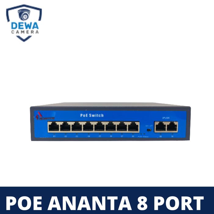 Jual POE SWITCH HUB 8 PORT ANANTA FULL SPEED POE GARANSI 1 TAHUN ...