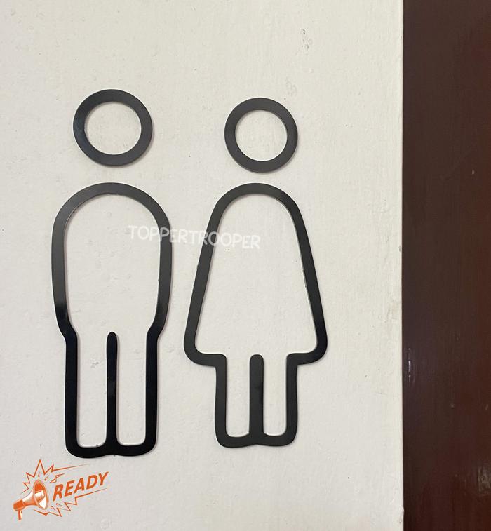 Jual Sign Toilet | Tanda Toilet Akrilik| Sign Toilet Minimalist Tempel ...