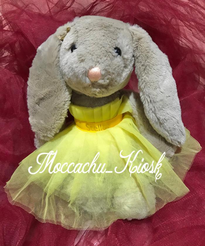 Jual Boneka stellar bunny Singapore yellow dress / boneka bunny gaun ...