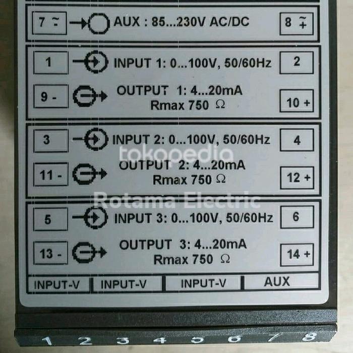 Jual RISHABH E13 3PHASE AC VOLTAGE TRANSDUCER Input 3x100V Output 3x4 ...