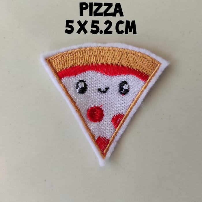 Jual Patch Bordir Jahit Kawaii Makanan Food PART 1 - Pizza - Kota ...