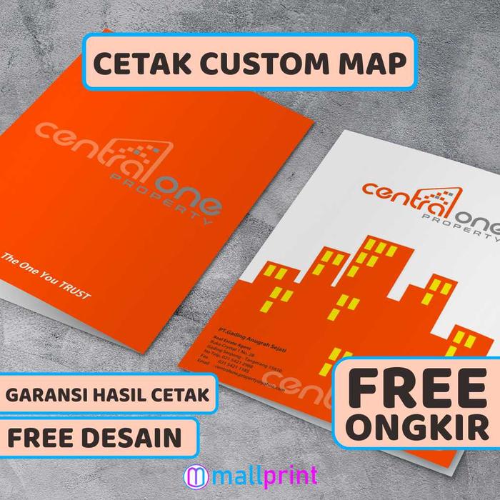 Jual Cetak Map Surat Bahan Art Carton 260 gsm - 2000 pcs - Kota ...