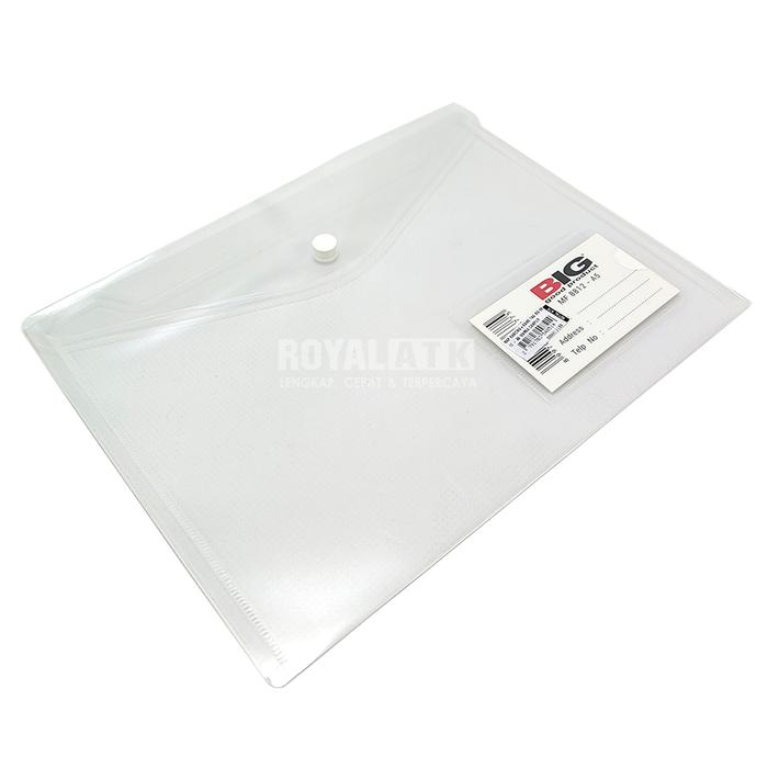 Jual Map A5 / map kancing A5 / map plastik kecil merk BIG + Name Tag ...