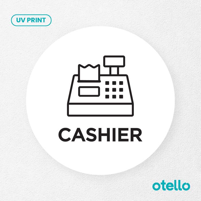 Jual Cashier Sign Board Kasir Acrylic Signage Sticker Label Papan ...